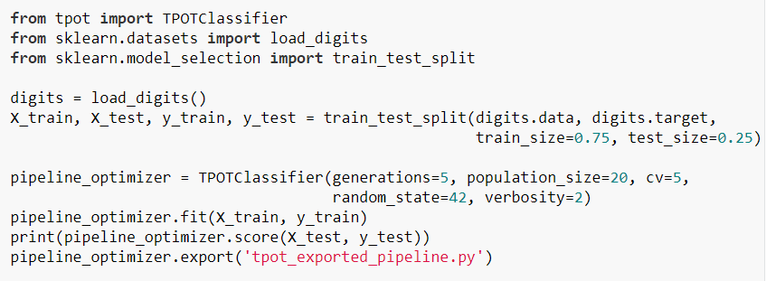 TPOT an Auto-ML Library -360DigiTMG