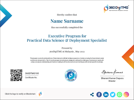 Practical Data Science - 360DigiTMG